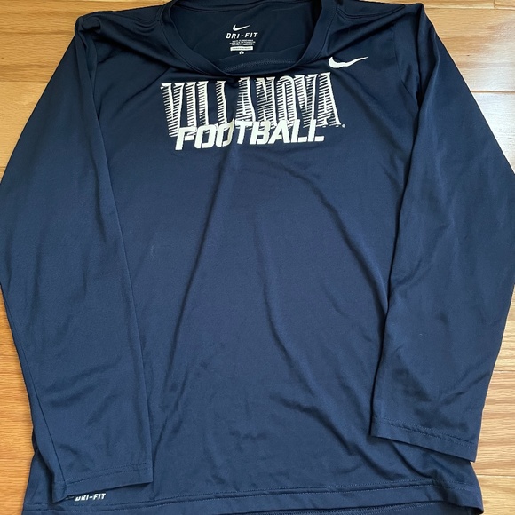 Nike | Shirts & Tops | Villanova Football Drifit Long Sleeve Youth ...